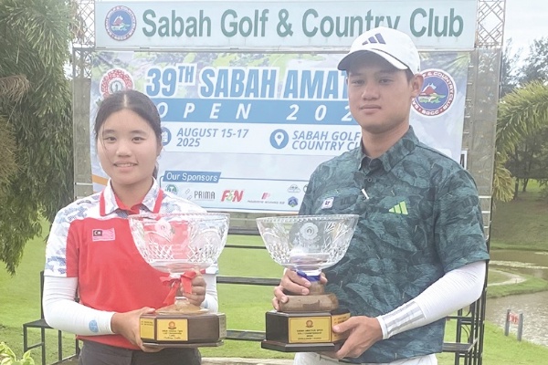 Jamie dan Anson muncul juara pada Kejohanan Golf Terbuka Amatur Sabah ke-39