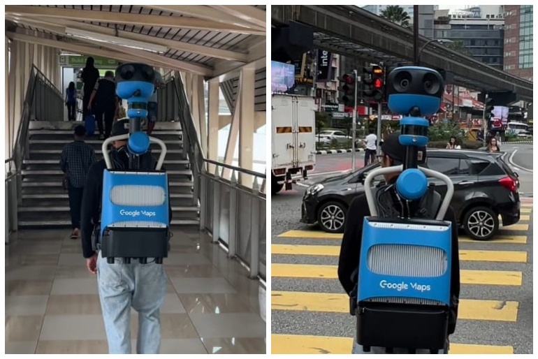 Google Maps Trekker spotted walking through Bukit Bintang