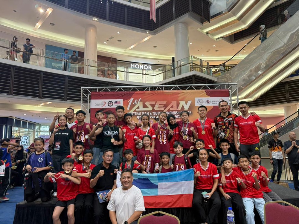 Sabah juara keseluruhan pada Kejohanan Muaythai Berpasukan & Remaja Asean