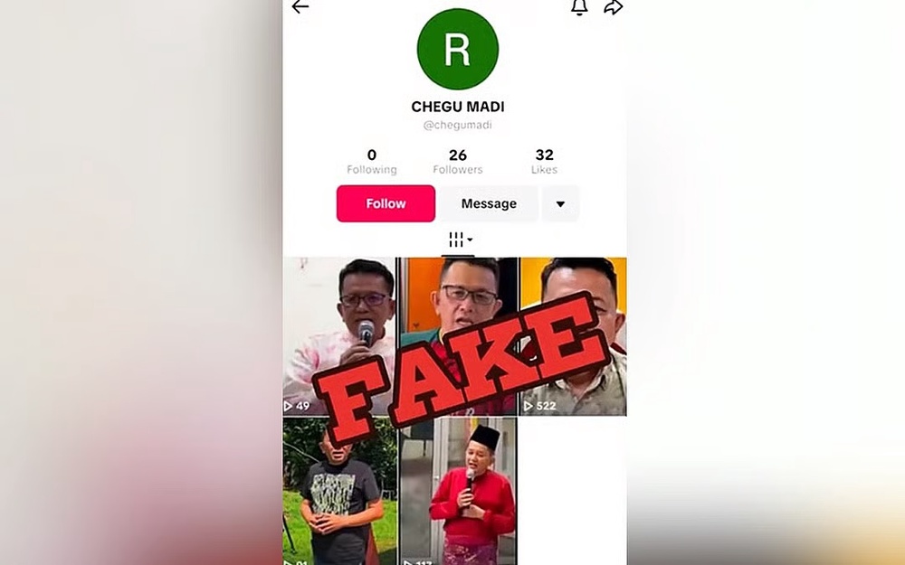 Fake TikTok accounts of Umno man likely for scam, say cops