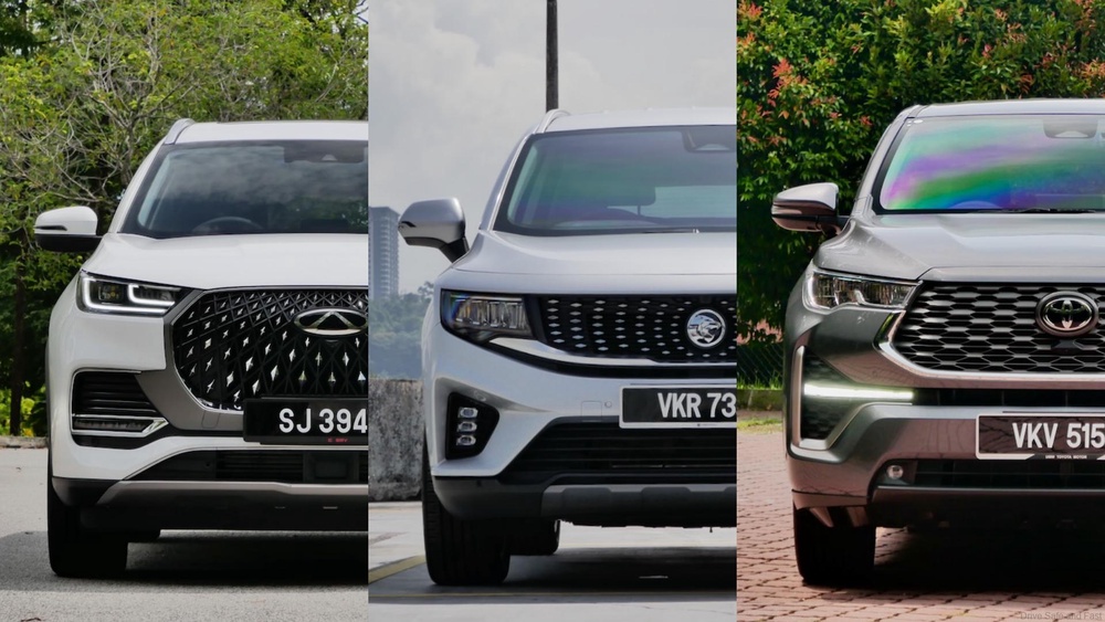 Proton X90 VS Chery Tiggo 8 Pro VS Toyota Innova Zenix Shootout