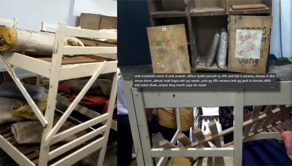 Perabot Rosak Tilam Koyak, Keadaan Asrama Di SMK Mukah Raih Perhatian ...