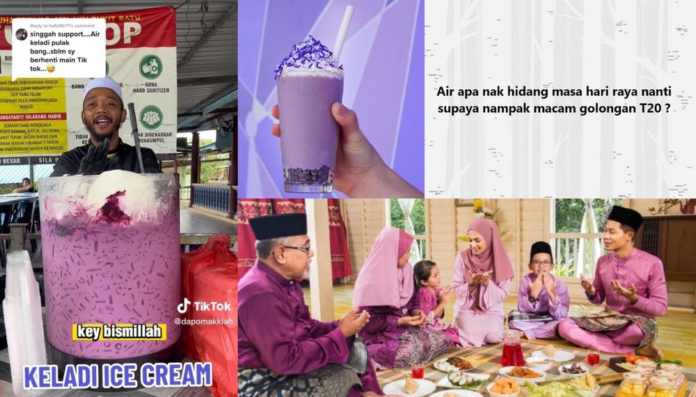 Minuman ‘T20’ Untuk Hidangan Raya, Ini Resipi Air Keladi Aiskrim Vanilla