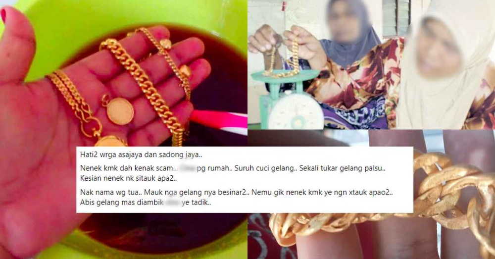 Sindiket ‘cuci Emas Warga Emas Dedah Jadi Mangsa Penipuan Di Sekitar