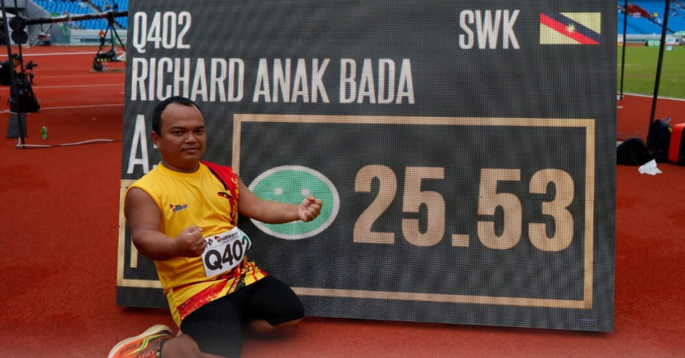 Richard Bada Berjaya Rangkul Emas Pertama Sarawak Dalam Acara Lempar Cakera