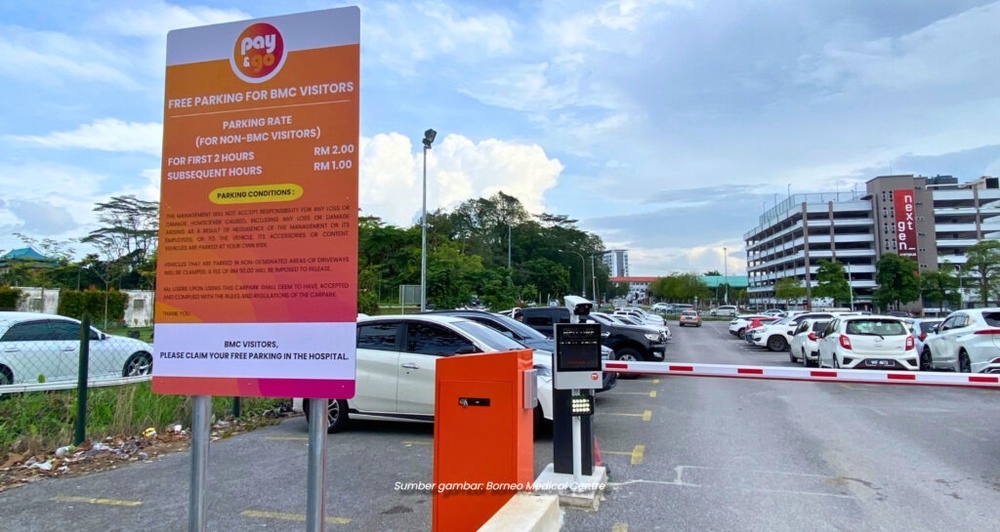 Borneo Medical Centre Perkenalkan Sistem Bayar Parkir Mulai Hari Ini