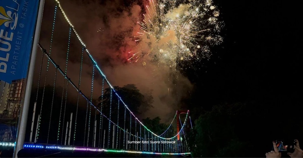 Jambatan Gantung Bicentennial Tasik Biru Kini Berwajah Baharu