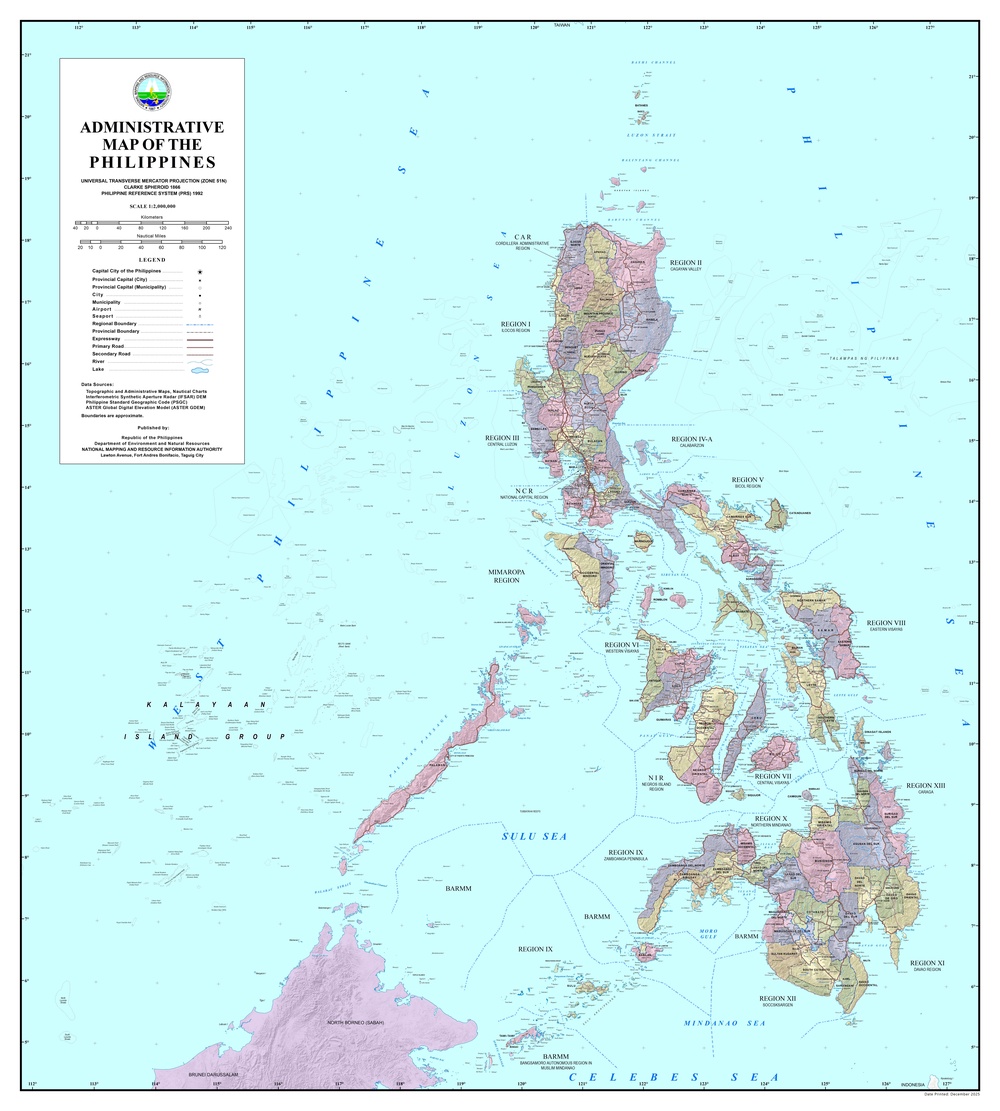 Namria releases updated map of West PH Sea, explains EEZ depiction