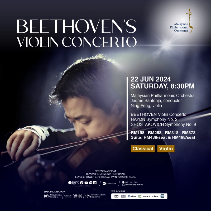 International Violin Virtuoso Ning Feng Returns To Perform In Malaysia