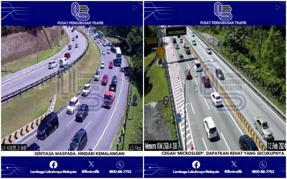 Malaysian Highway Authority: Traffic slow-moving on several major highways