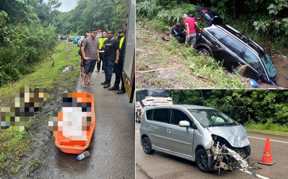 Married couple killed, three others injured in Mersing road collision
