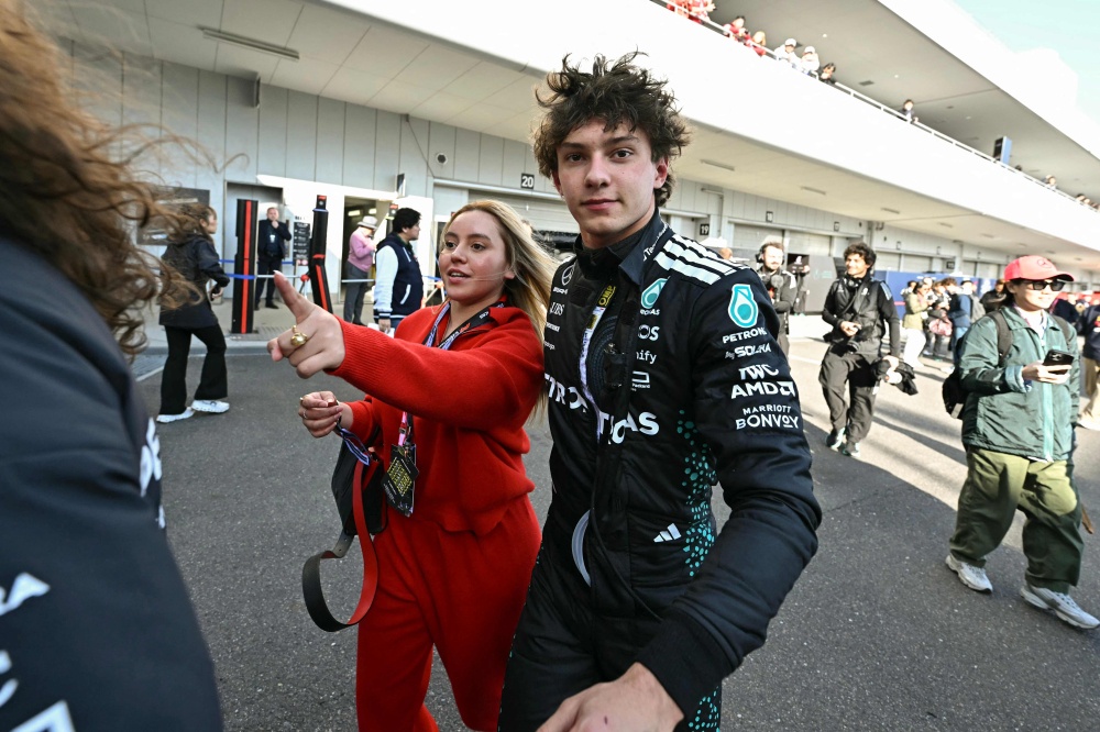Mercedes rookie Kimi Antonelli becomes youngest F1 driver to lead a race