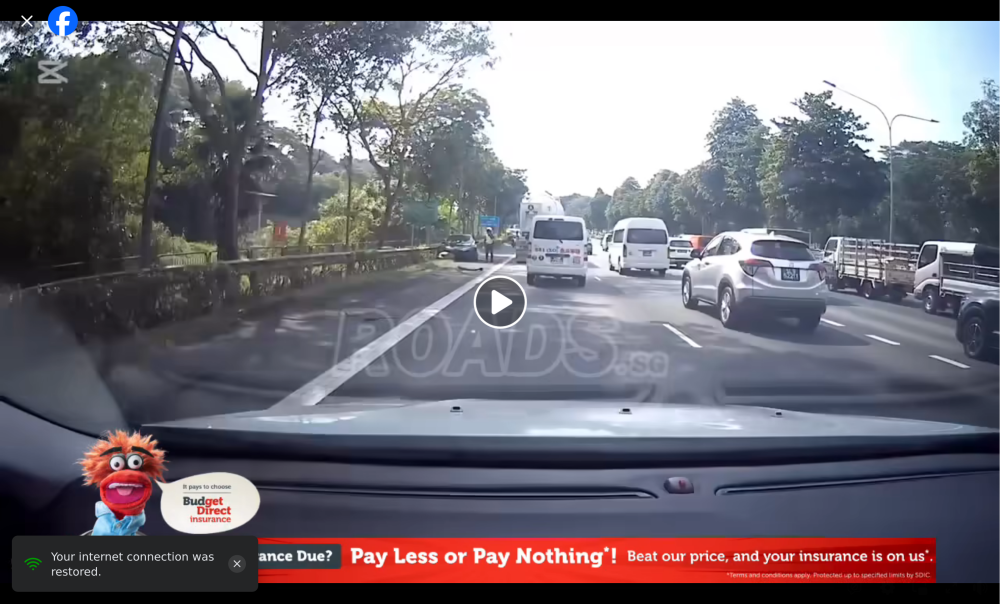 Driver flees scene after causing major crash on Singapore’s Seletar ...