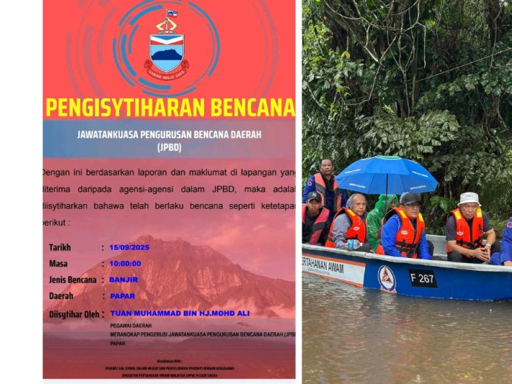 Papar declares flood disaster as waters rise, relief delivery and ...