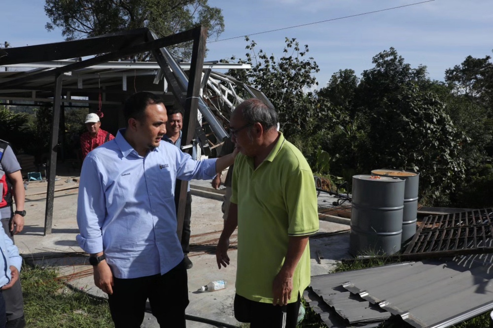 Landslide destroys Sabah home, PM Anwar steps in with cash aid