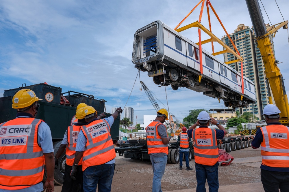 RTS Link reaches key milestone as first train set positioned at JB’s ...