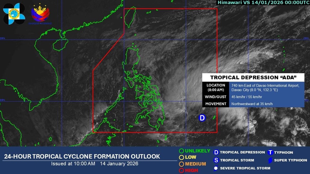 LPA turns into tropical depression