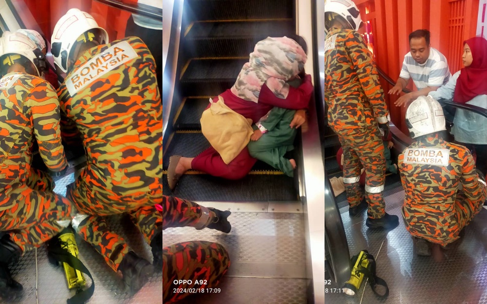 Girl suffers toe injuries after foot gets caught in mall escalator