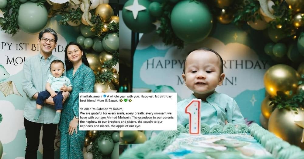 ‘Selamat Hari Lahir Mohsein!’ Doa indah Sharifah Amani dan suami buat ...