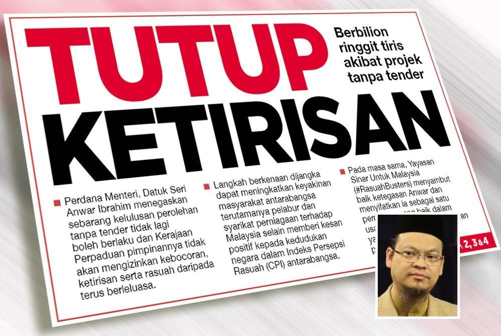 Empat cadangan elak rasuah dalam proses tender terbuka