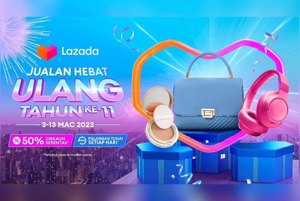 Tawaran Epik sempena Jualan Hebat Ulang Tahun ke-11 Lazada