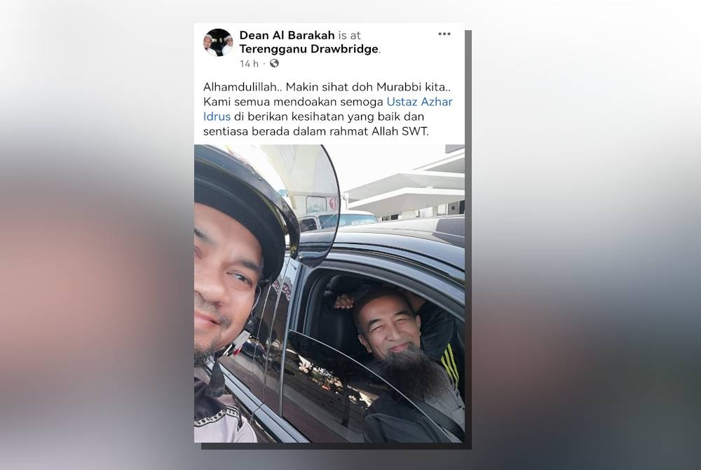 Ustaz Azhar semakin sihat, perlu jalani rawatan susulan Ustaz Azhar semakin sihat, perlu jalani rawatan susulan