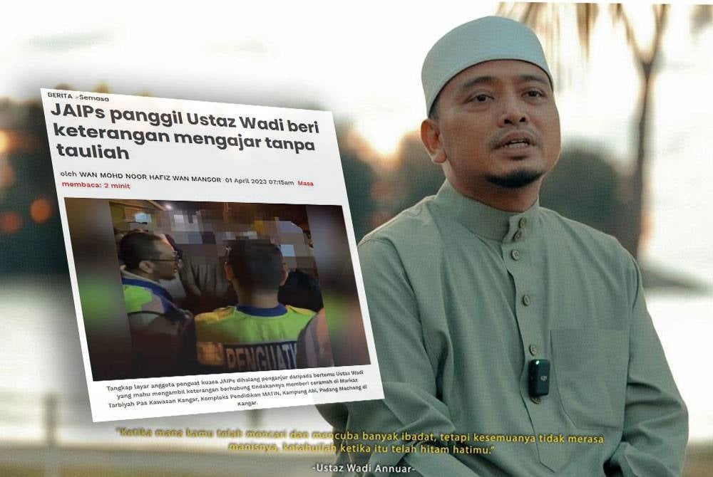 Ustaz Wadi perjelas isu mengajar tanpa tauliah di Perlis