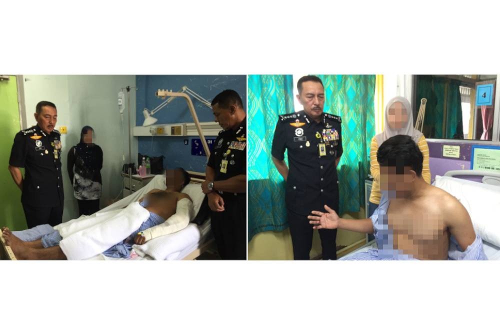 Dua anggota polis ditikam pengedar dadah guna pisau rambo