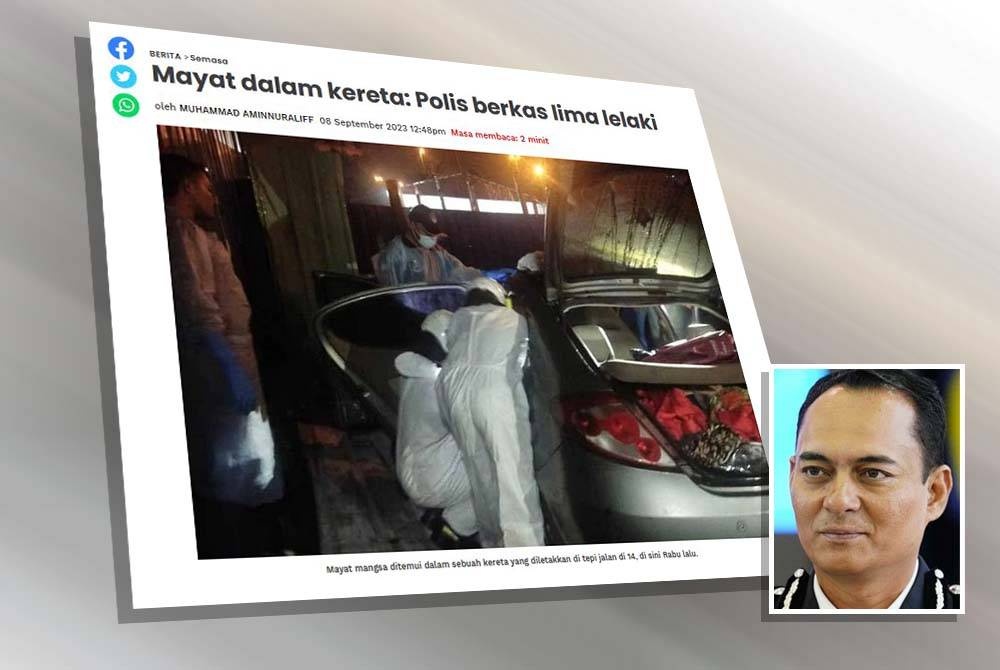 Mayat dalam kereta: 3 lagi suspek ditahan