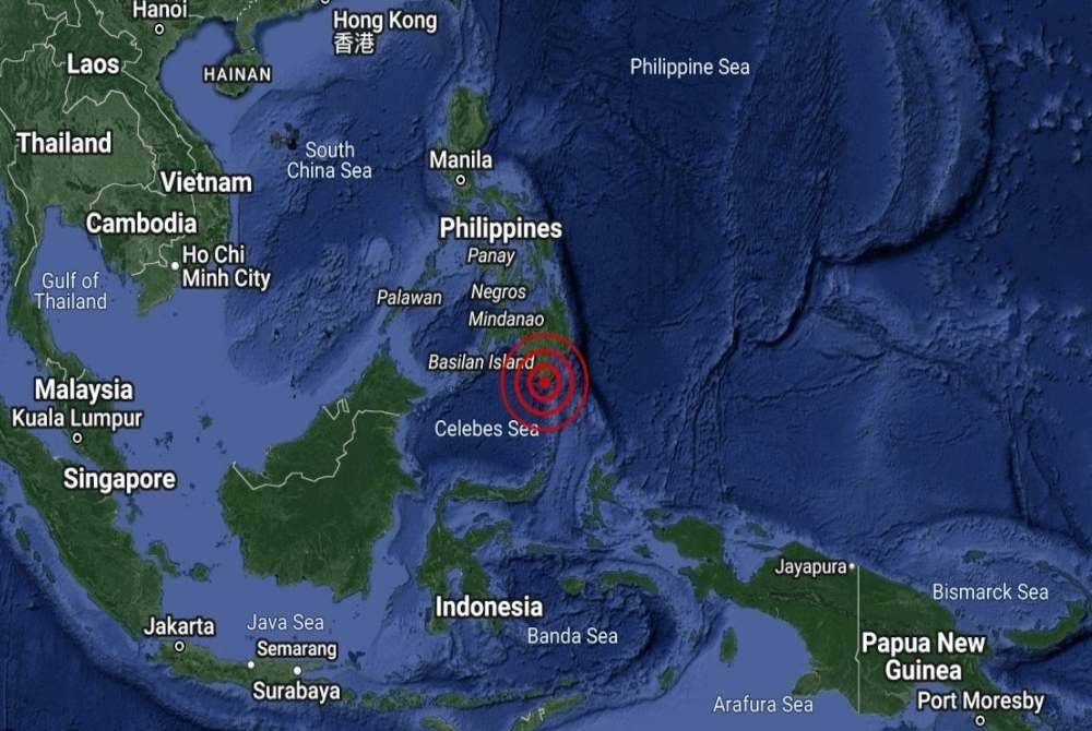 Tiga gempa bumi dikesan di Filipina, Indonesia dan Myanmar