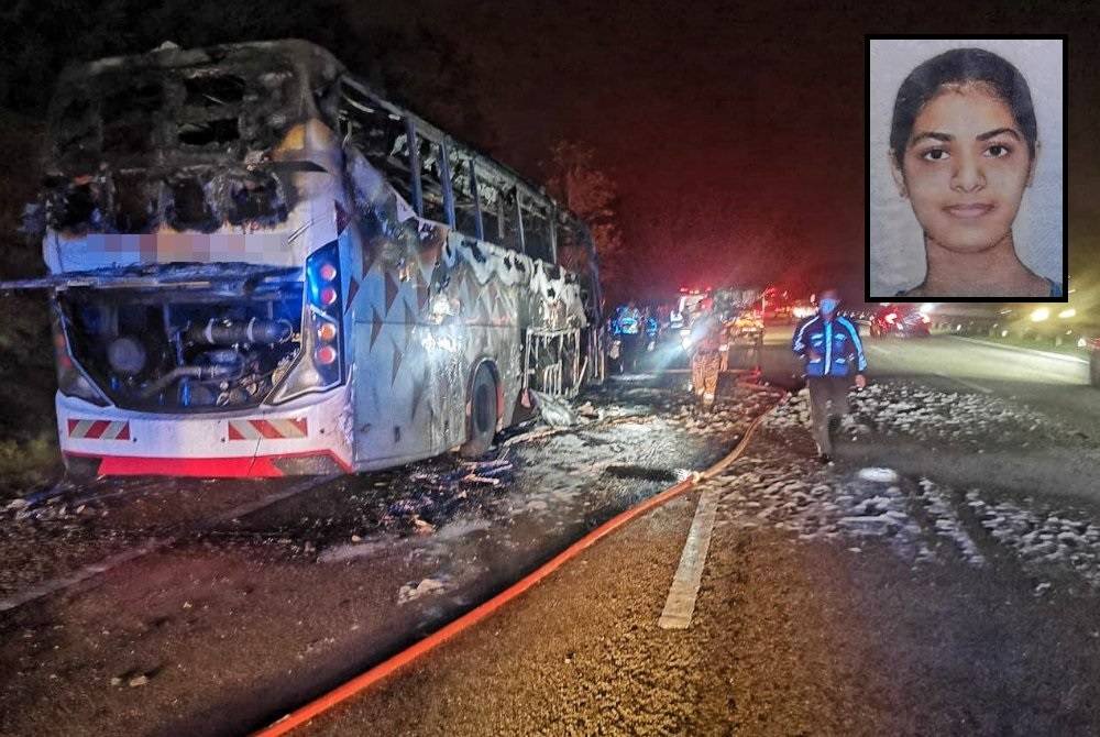 Lihat percikan api sebelum bas terbakar - Saksi Lihat percikan api sebelum bas terbakar - Saksi