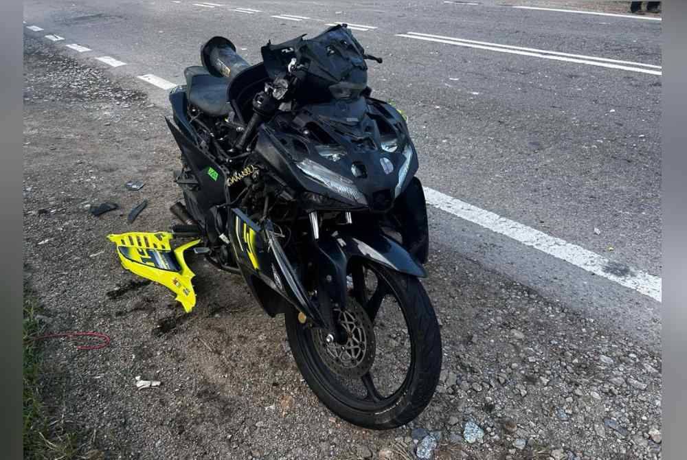 Penunggang motosikal maut nahas tiga kenderaan