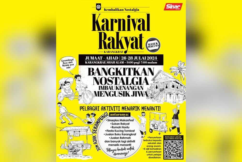 Ini senarai aktiviti menarik di Karnival Rakyat Karangkraf 2024