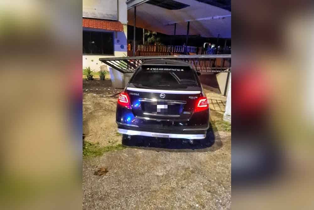 Pemandu kereta bawa dadah rempuh pagar tadika