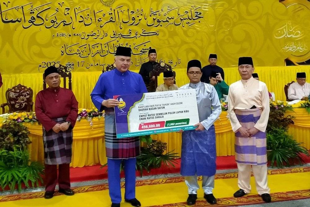 Sultan Nazrin berkenan sampaikan sumbangan hari raya RM2.8 juta