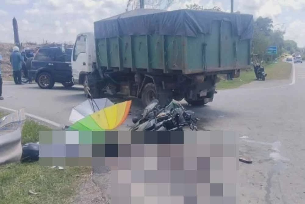 Penunggang motosikal maut nahas tiga kenderaan