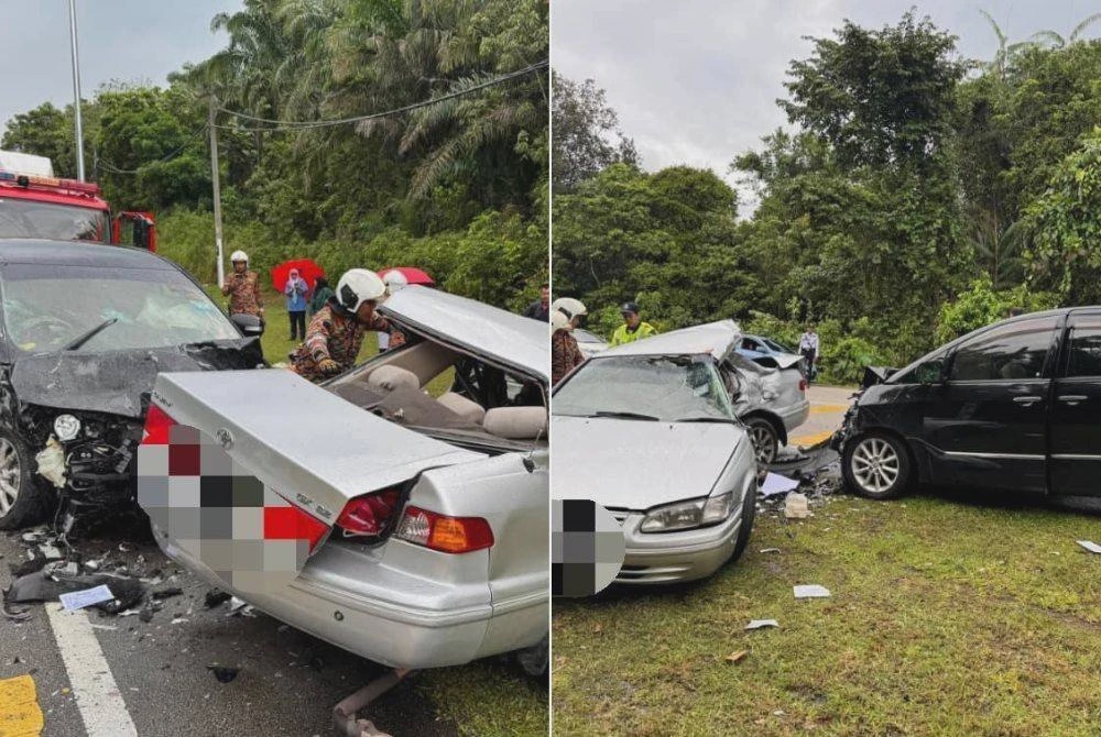 Warga emas maut tersepit nahas dua kereta