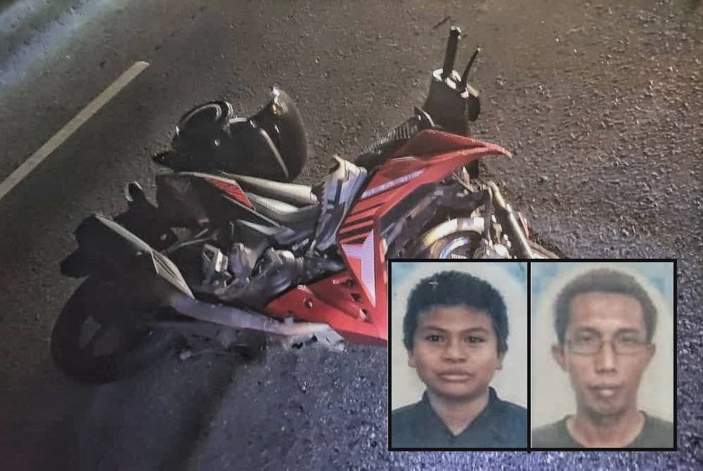 Dua penunggang motosikal maut nahas empat kenderaan