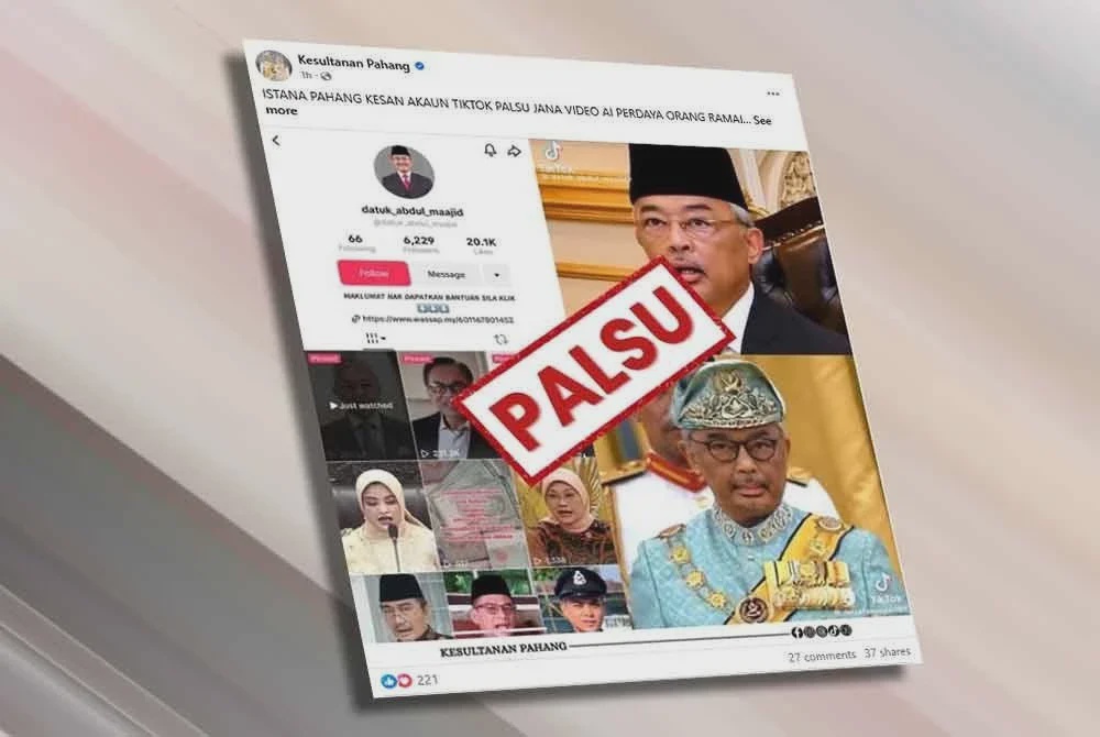 Istana Pahang nafi video tawaran bantuan guna AI Sultan Abdullah