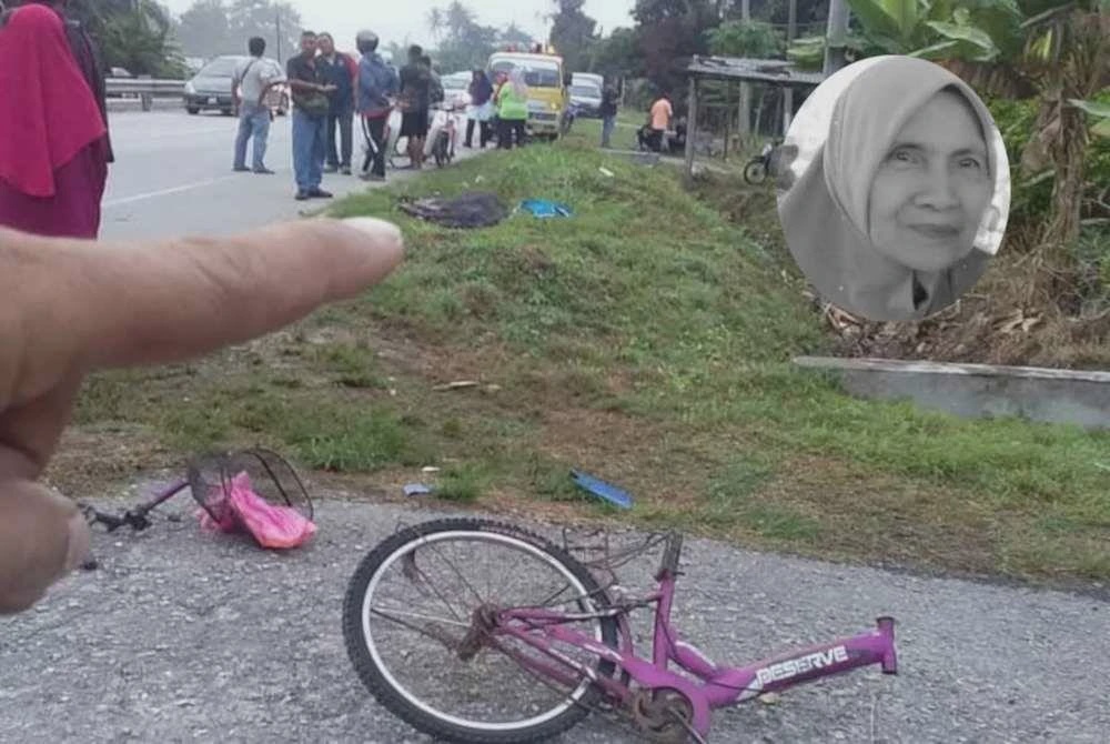 Warga emas maut digilis lori ketika kayuh basikal