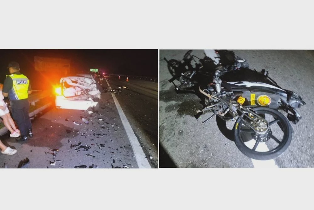 Penunggang motosikal maut rempuh kereta dipandu warga asing