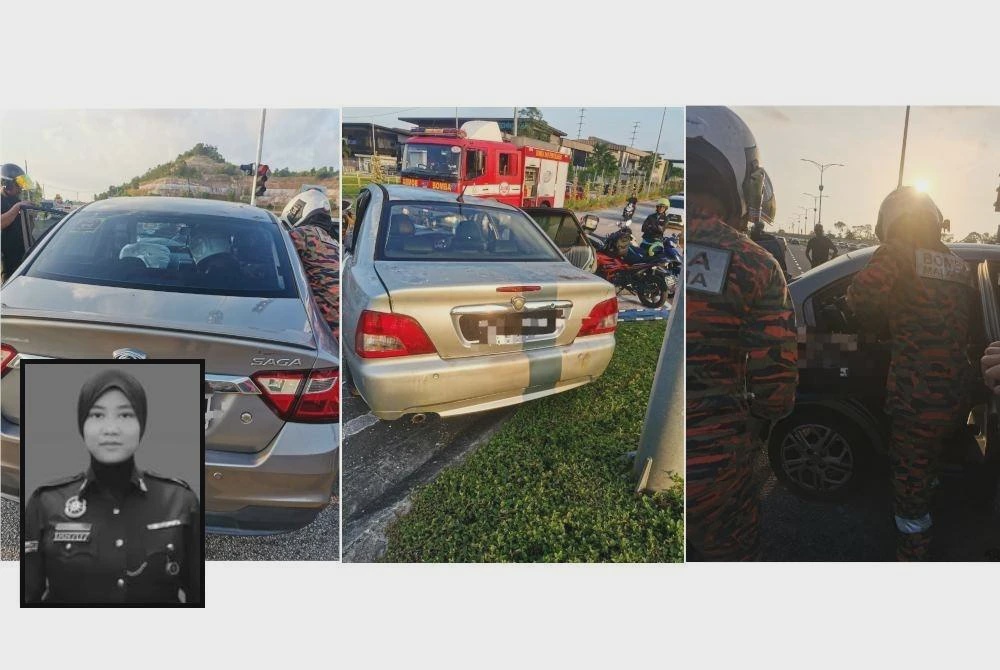 Anggota polis maut dalam perjalanan ke tempat kerja