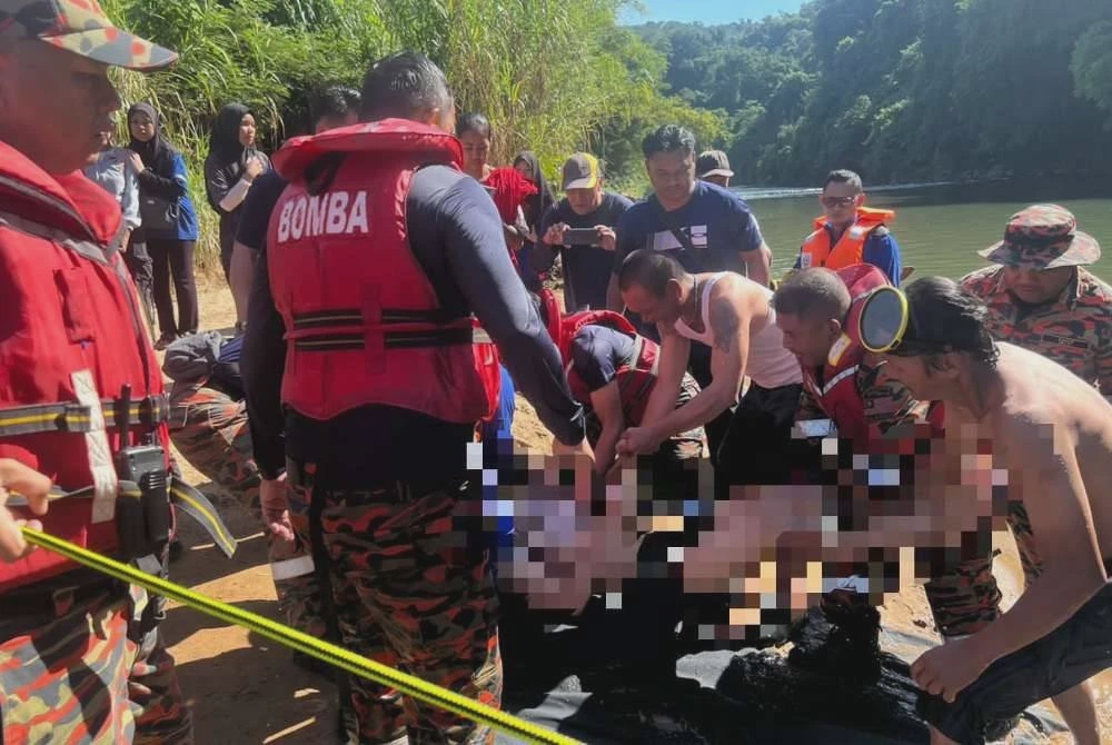 Remaja lemas ditemui pada kedalaman 5 meter ketika mandi sungai
