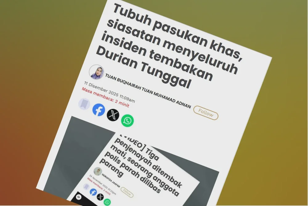 Polis salah, penjenayah tidak