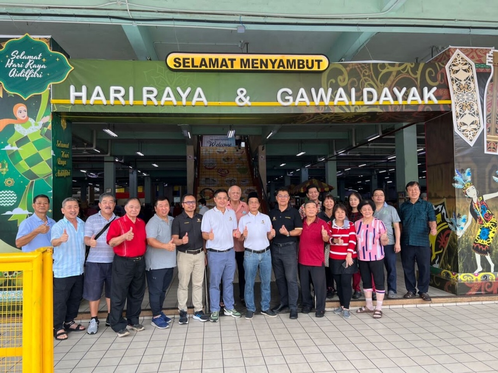 Sibu Central Market unveils Gawai Raya arch