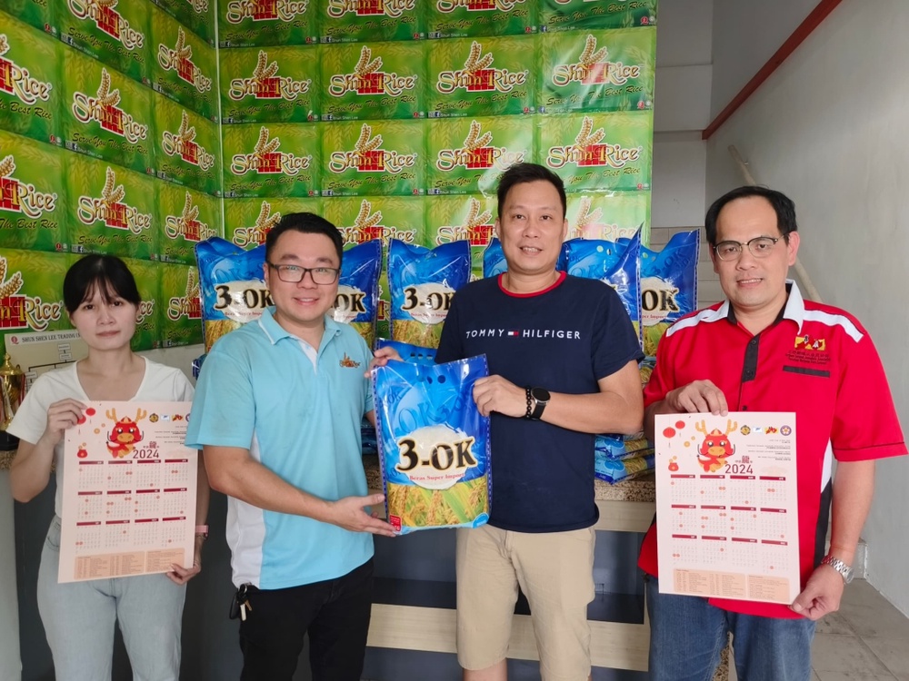 Packets of rice to be given away to successful Miri donors at NSJA’s ...