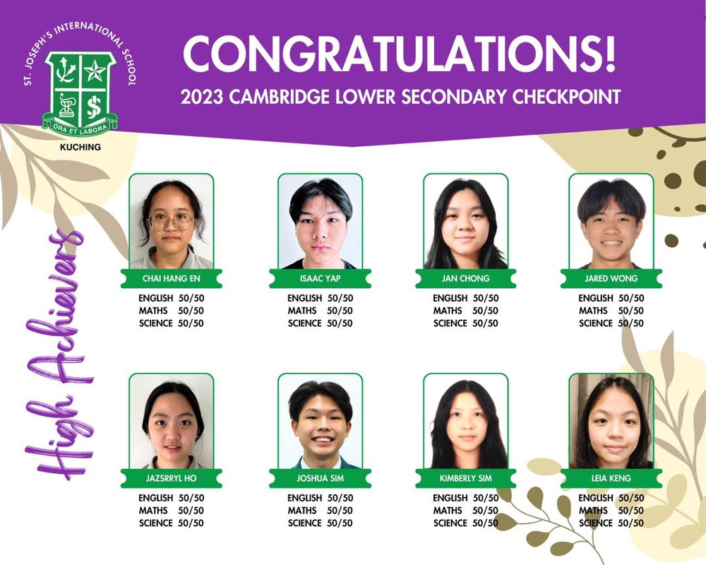 St Joseph’s International School students score outstanding results in ...