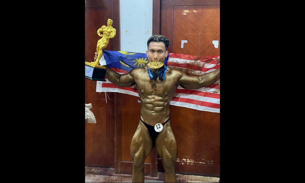 Sarawak bodybuilder Joseph Ladi makes golden debut at SEA Championships