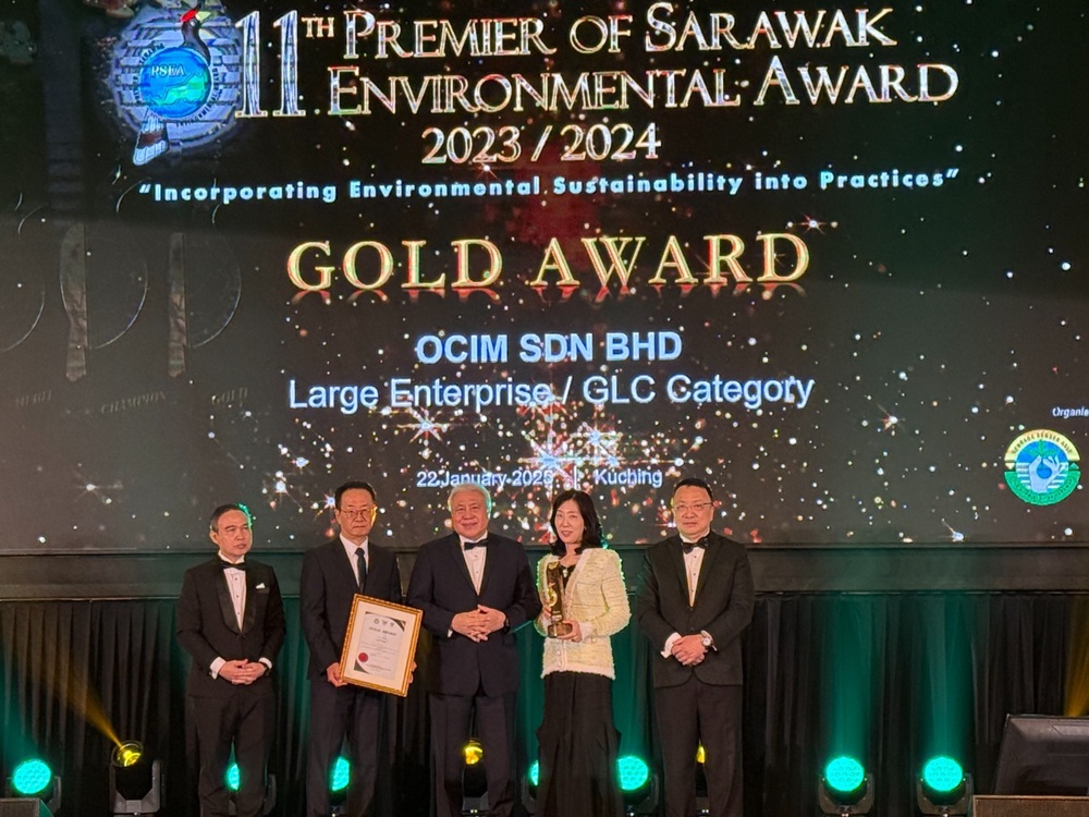 OCIM receives gold Premier of Sarawak Environmental Award 2023/2024
