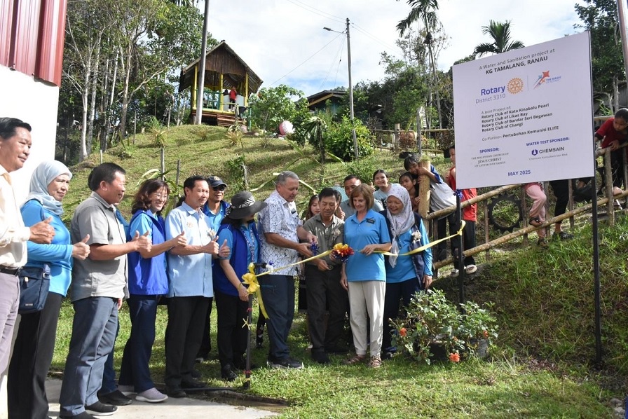 Rotary’s clean water project brings relief to Ranau villagers